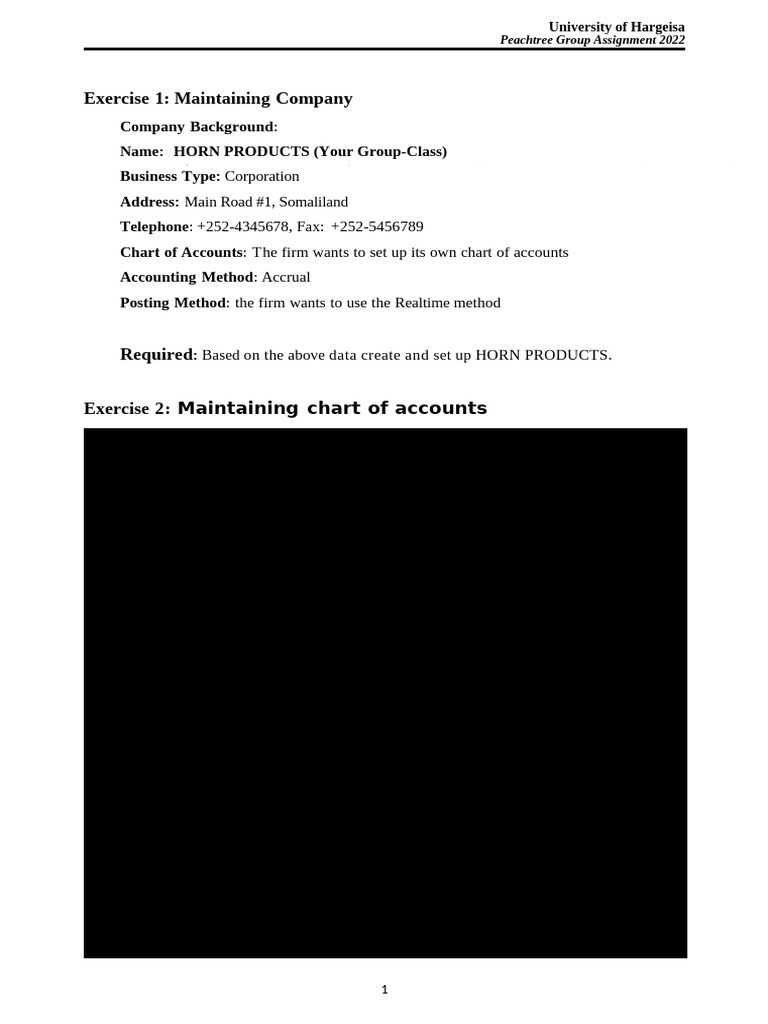 Peachtree Comprehensive Assignment-2 (Corporation) | PDF | Debits And ...