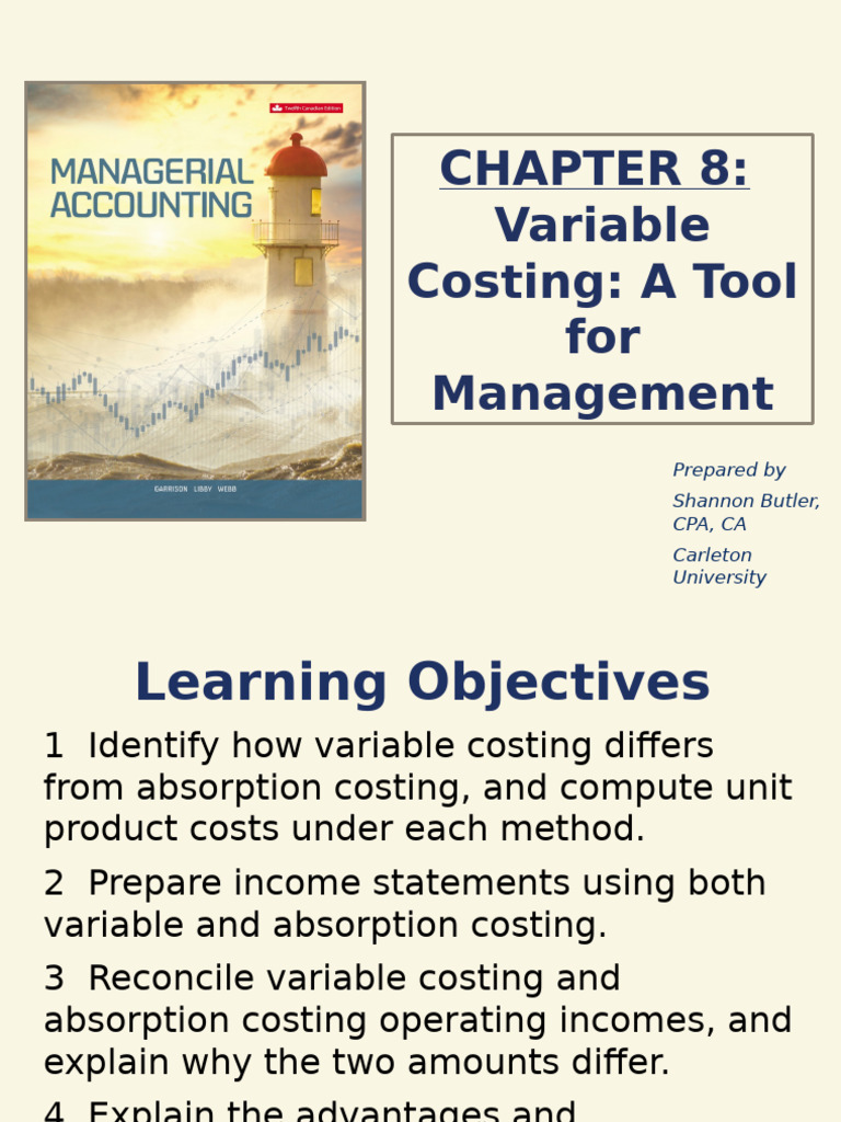 Garrison12ce PPT Ch8 | PDF | Inventory | Economics