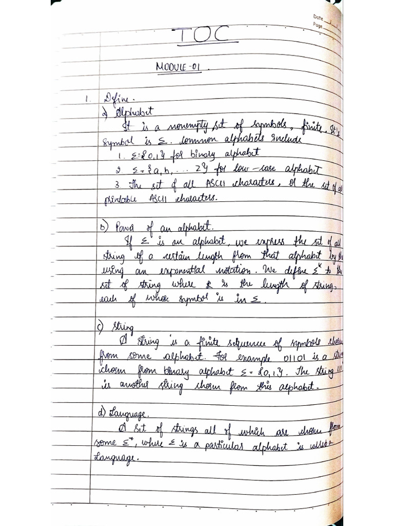 Toc (Module 1) | PDF