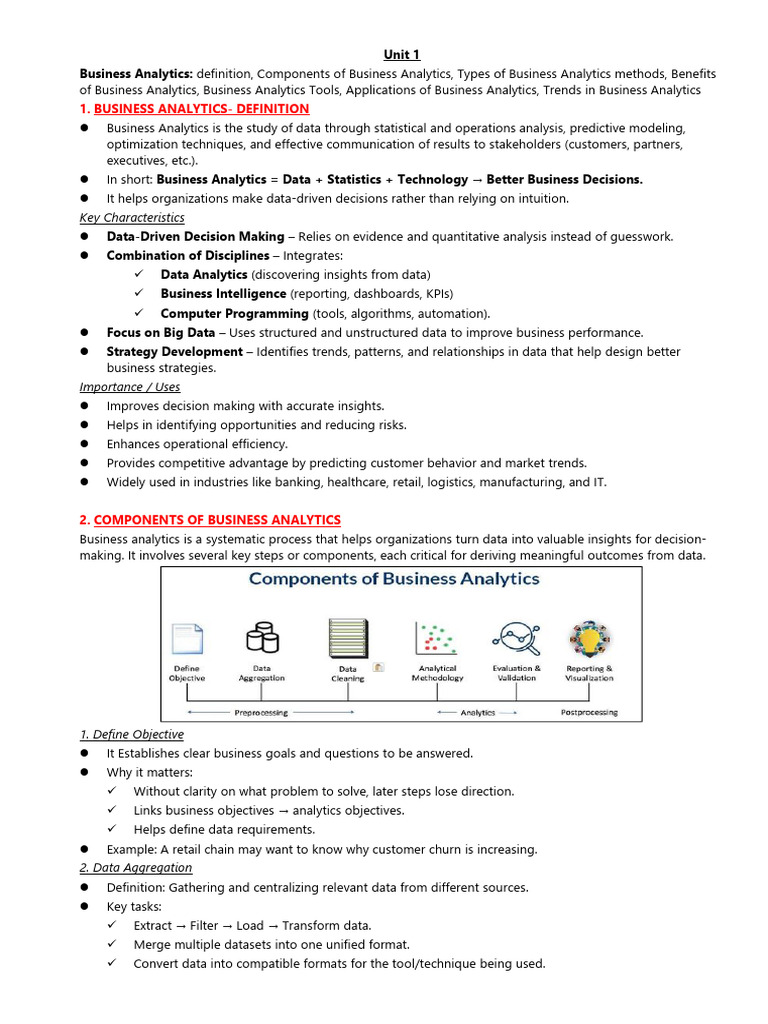Business Analytics Overview and Methods | PDF | Analytics | Business ...