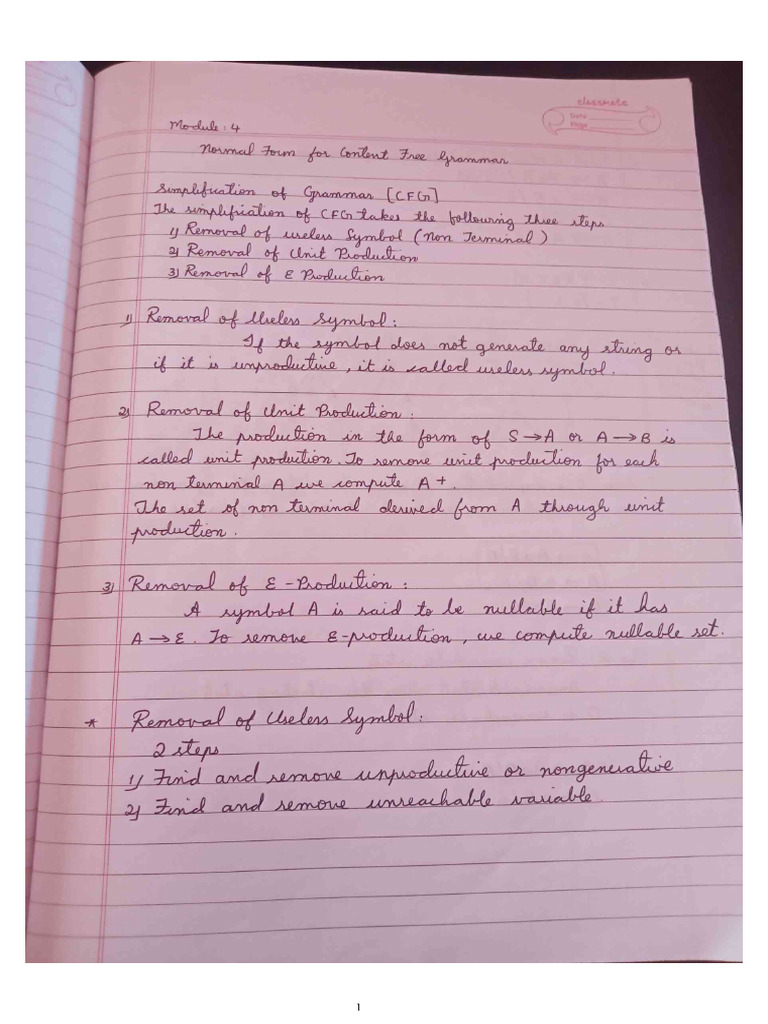 Module 4 - Toc Notes | PDF