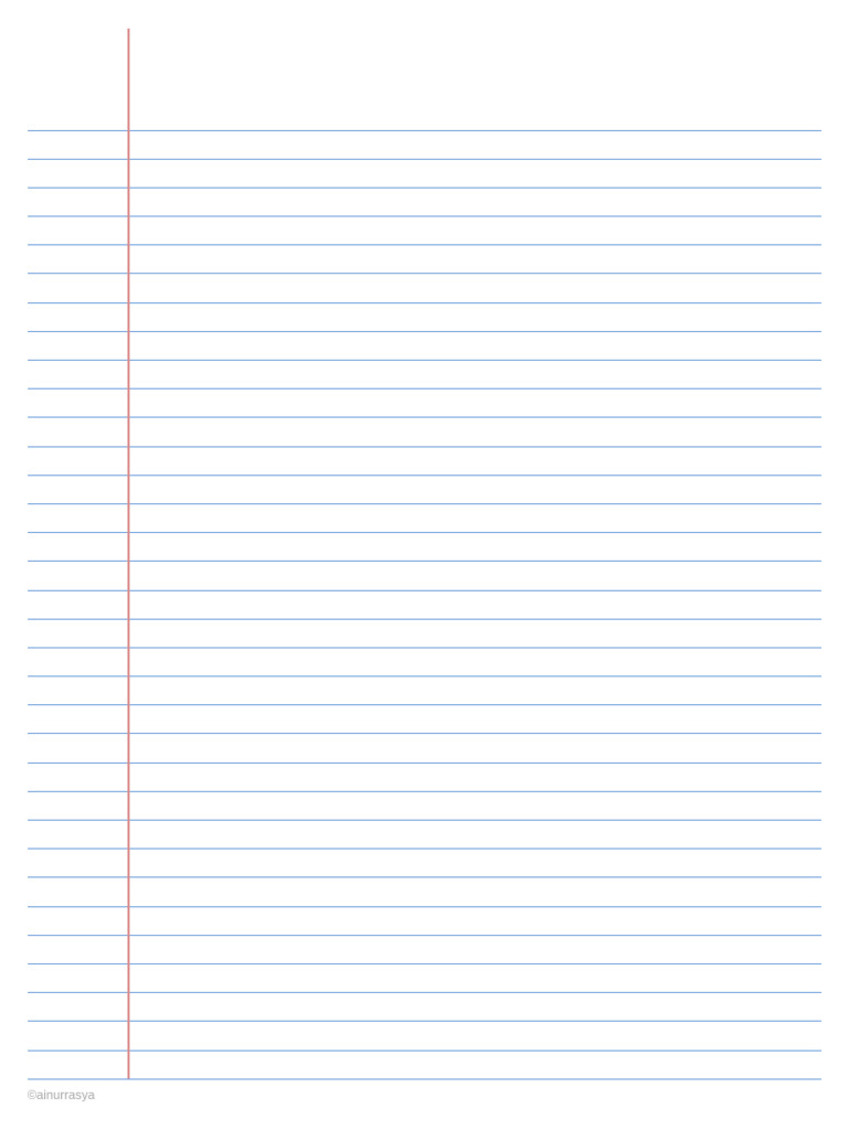 Printable Lined Paper College Ruled | PDF