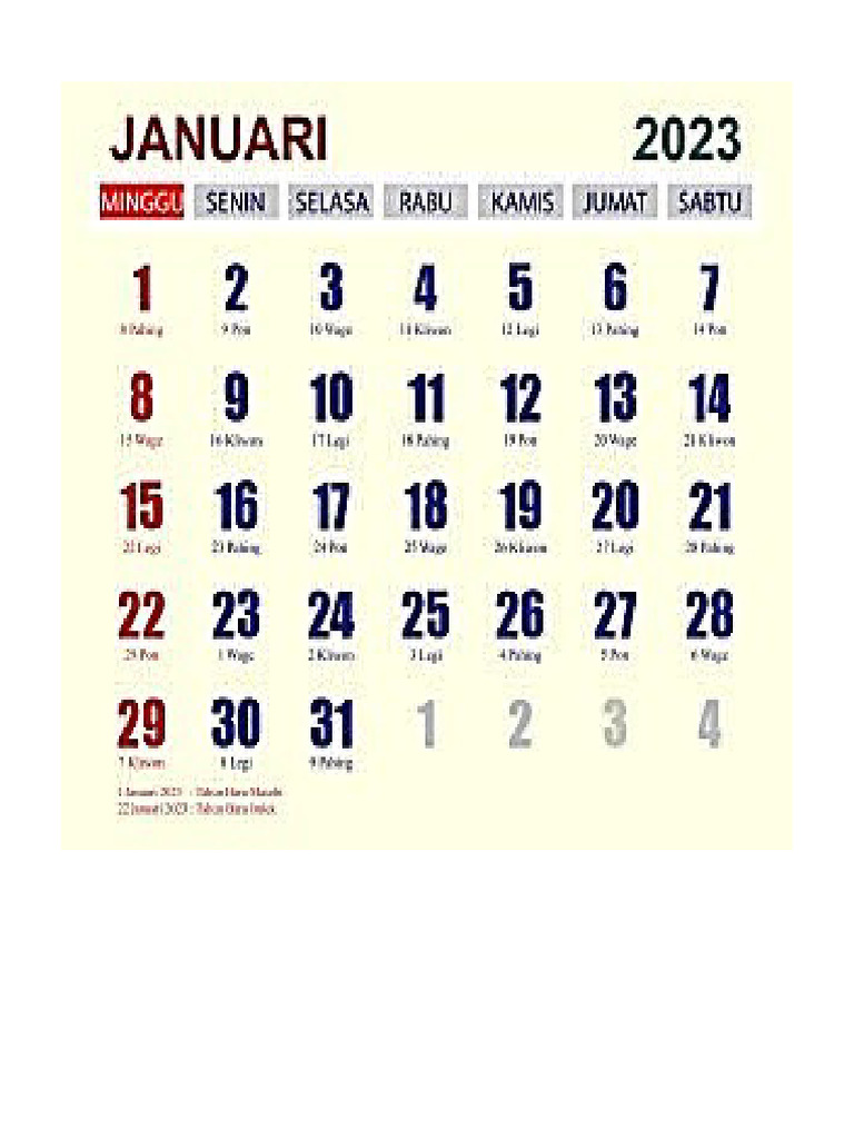 Kalender 2023 | PDF