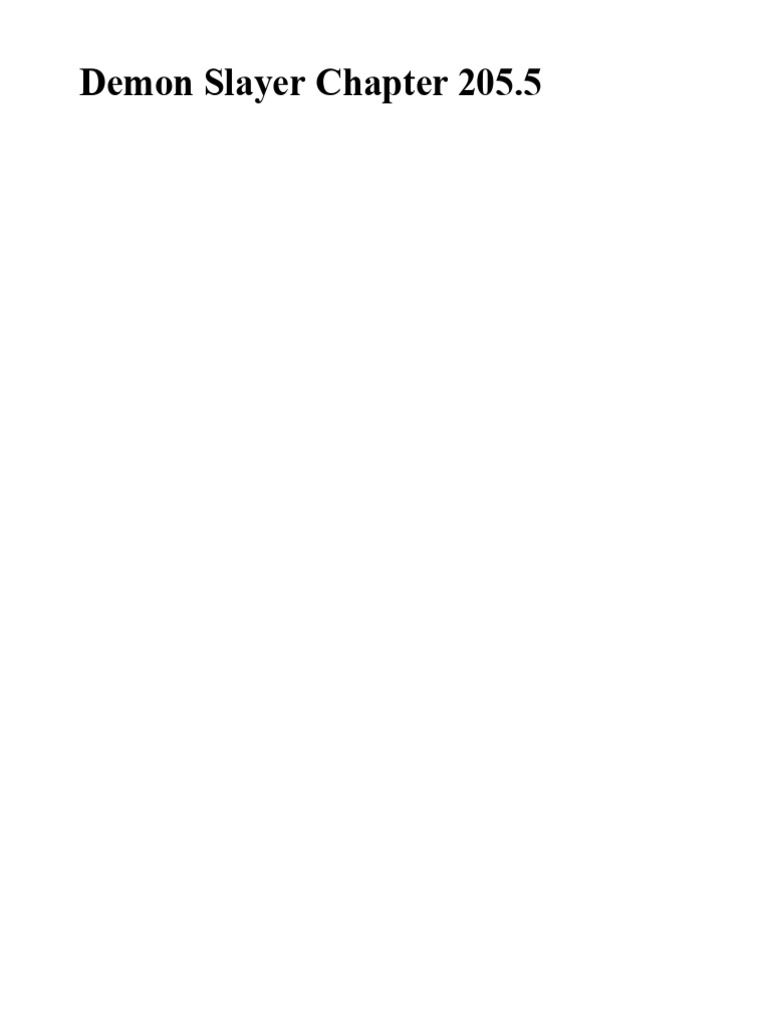 Demon Slayer Chapter 205.5 - Demon Slayer Manga Online | PDF
