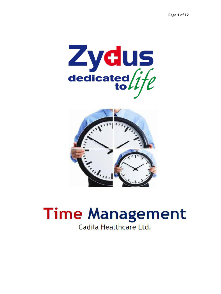 Zydus Timemanagement Guideline | PDF | Payroll