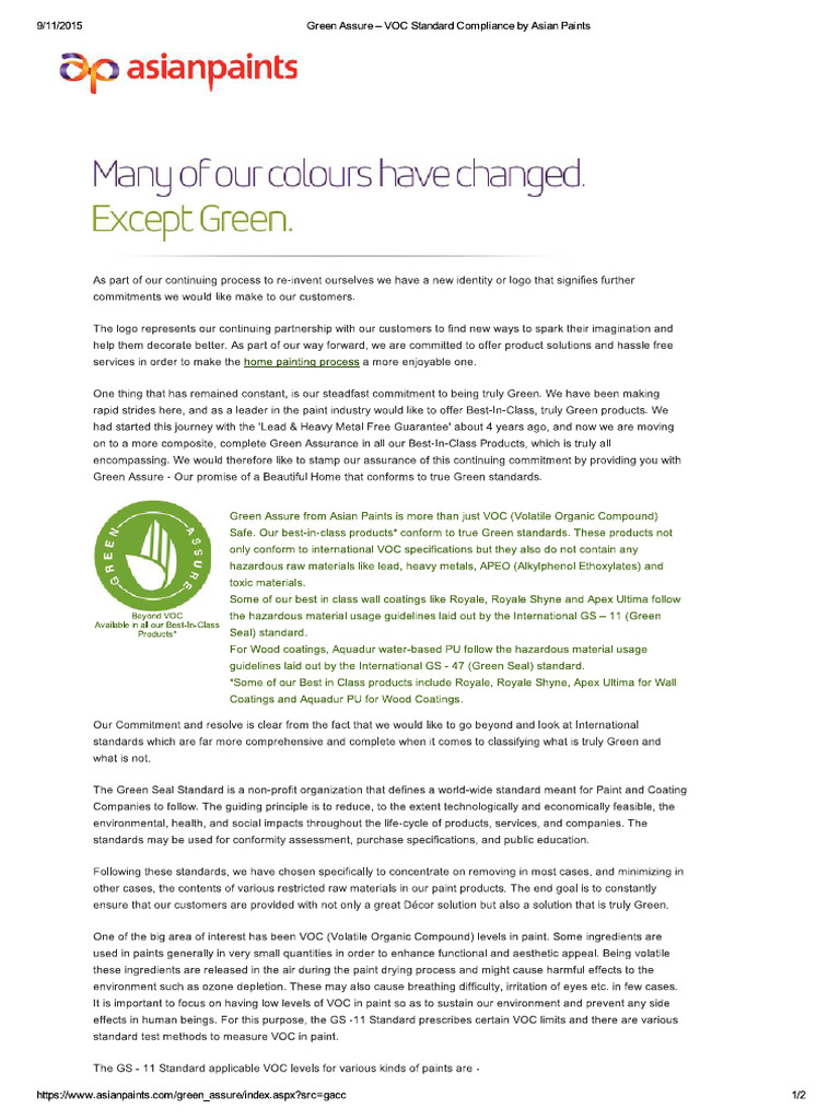 Paints Specification | PDF