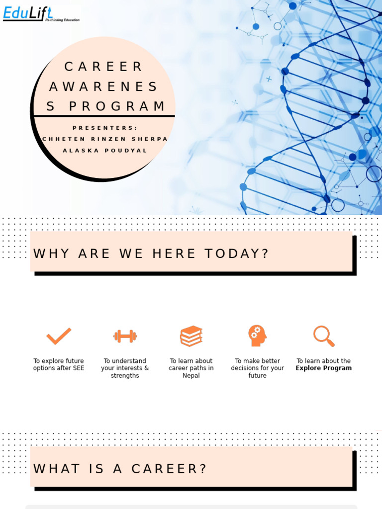Career Awareness Program Overview | PDF | Creativity | Learning