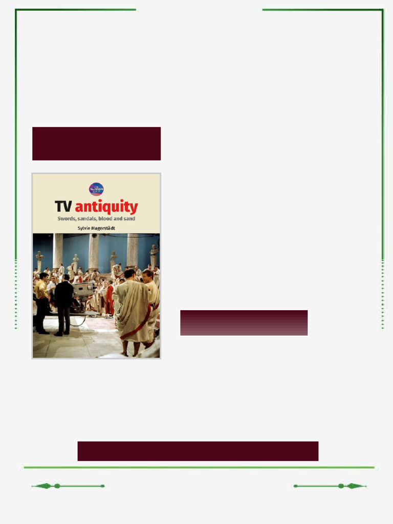 TV antiquity Swords sandals blood and sand 1st Edition Sylvie ...