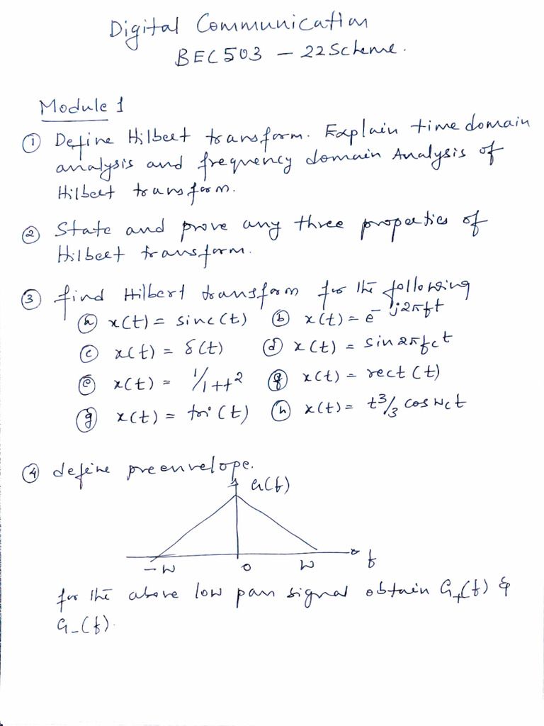DC Module 1 and 2 Question Bank | PDF