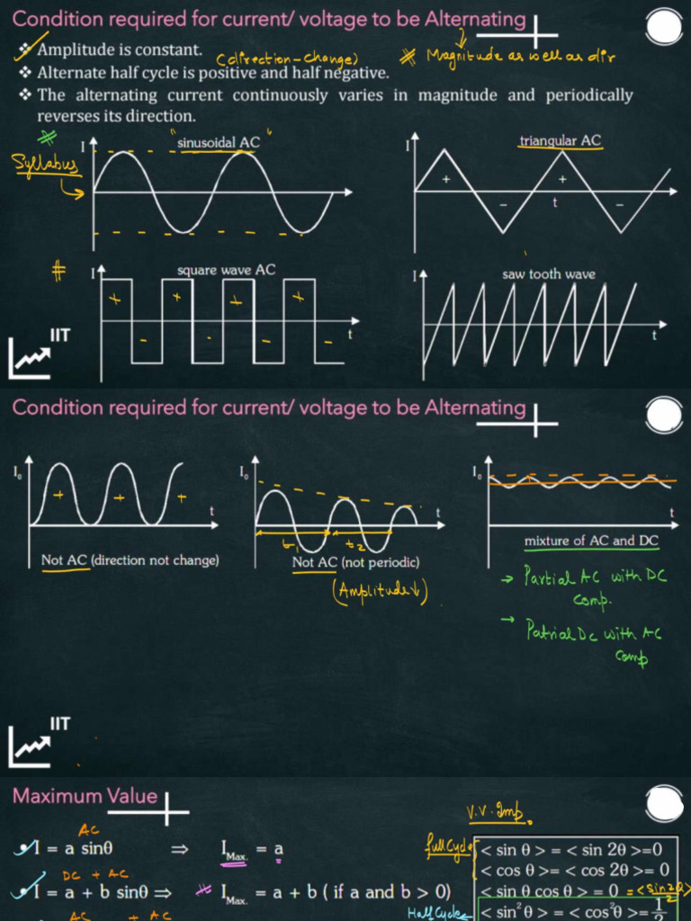 Alternating Current (MIC) Lec-01 | PDF