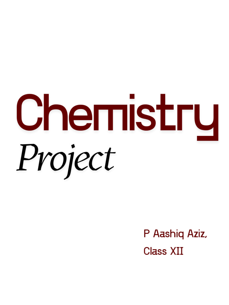 Che project ....._20251229_203603_0000 | PDF | Titration | Chemistry