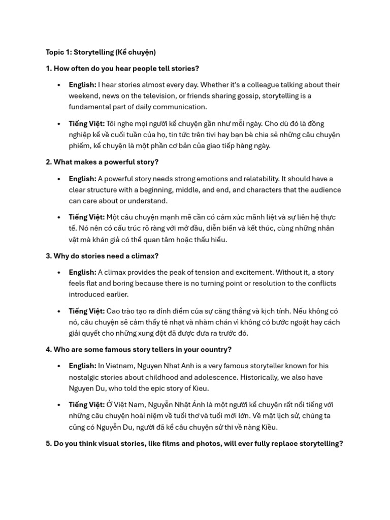 IELTS Speaking Topics 3 | PDF
