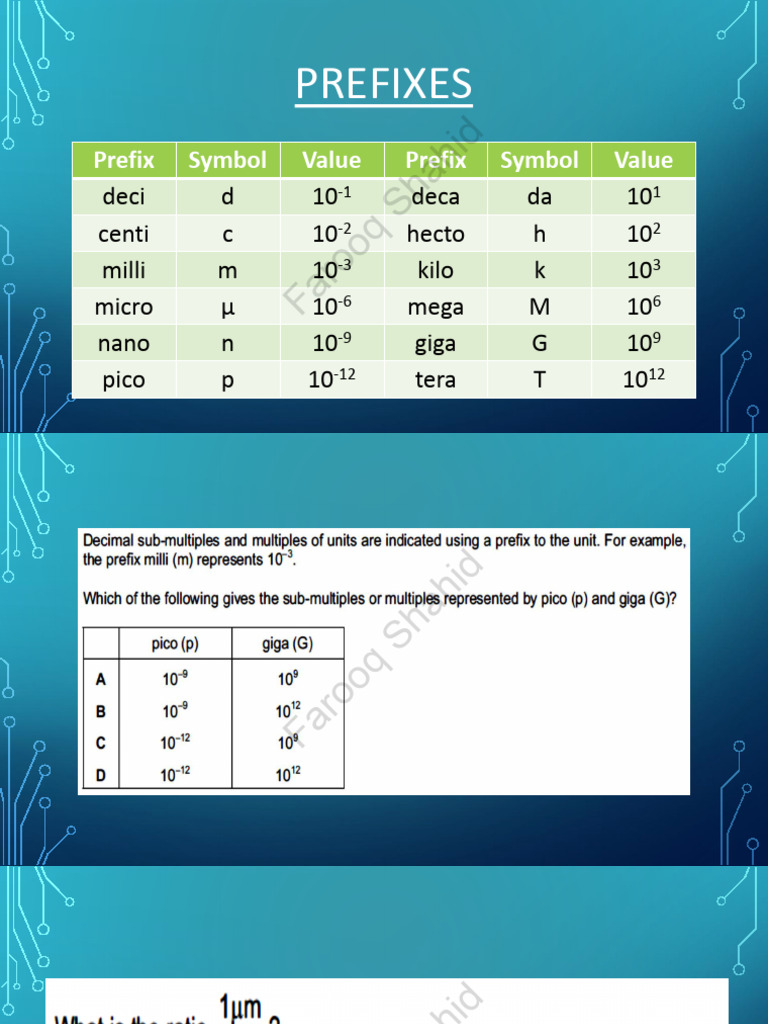 Metric Prefixes and Their Values | PDF