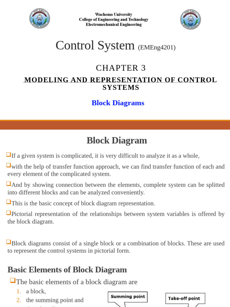 Ch 3 (Block Diagram) | PDF | System | Feedback