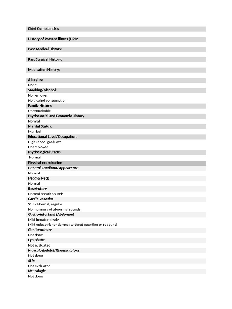 History Template | PDF