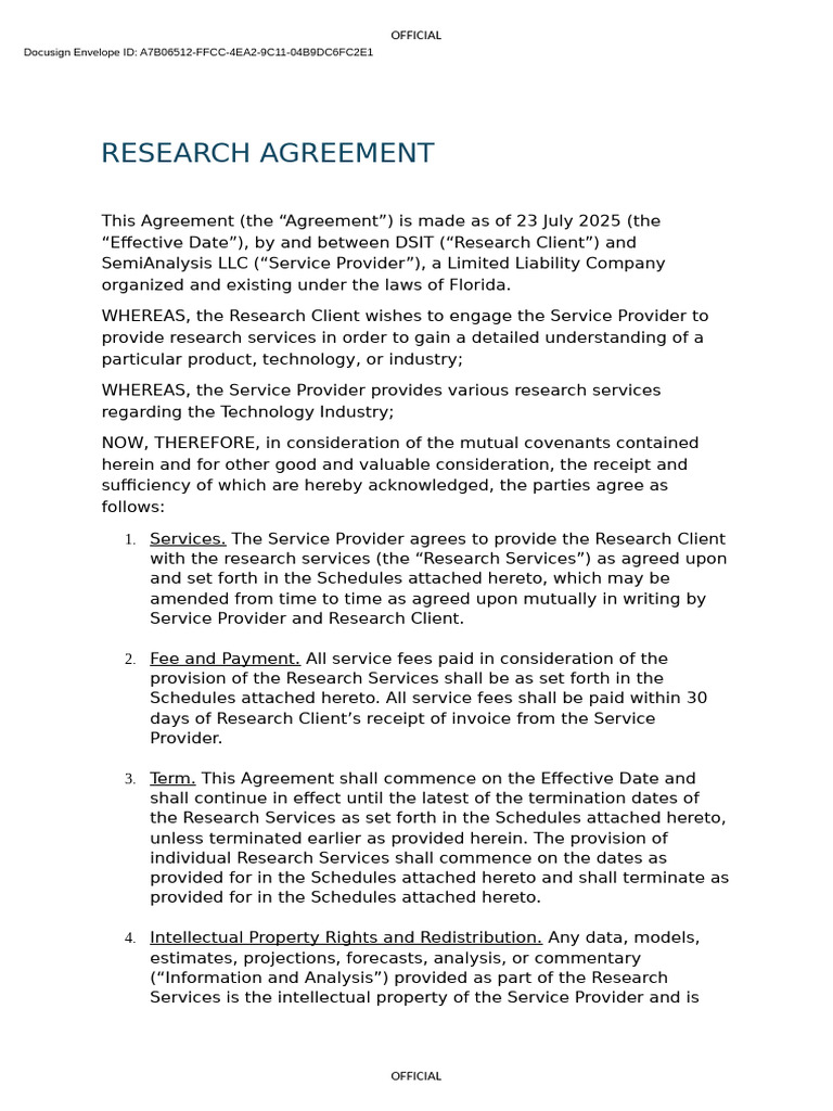 Research Agreement - Redacted | PDF | Legal Remedy | Graphics ...