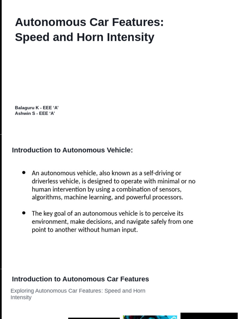 Autonomous Car Features Analysis | PDF | Computing | Computer Science