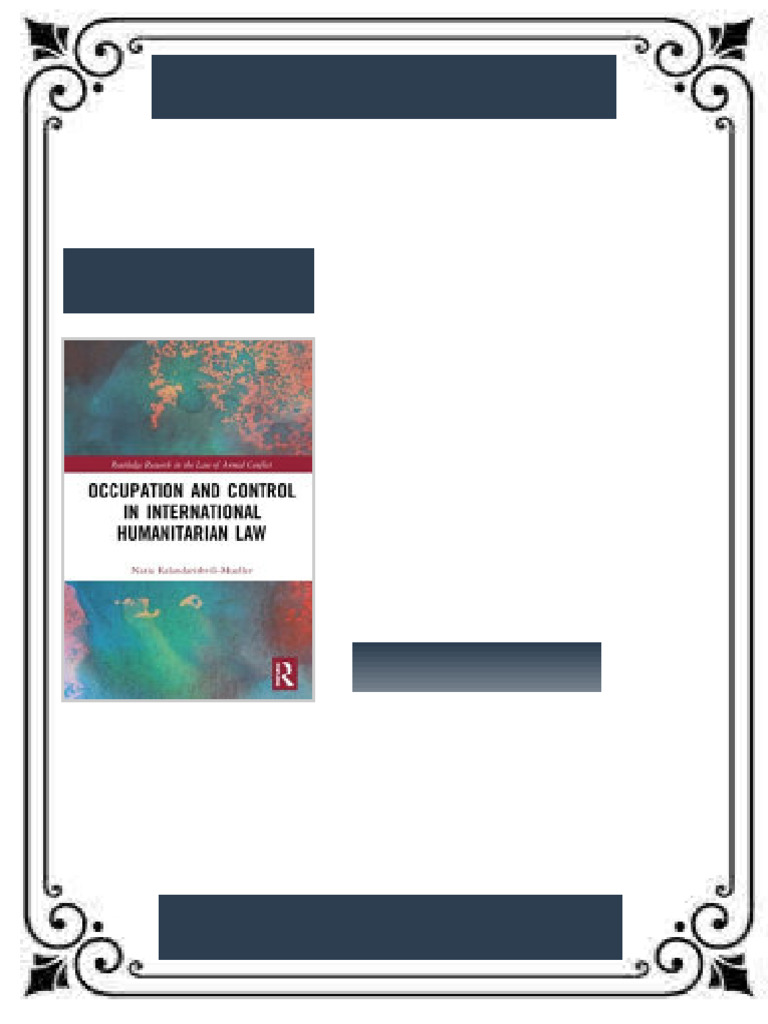 Occupation and Control in International Humanitarian Law 1st Edition ...