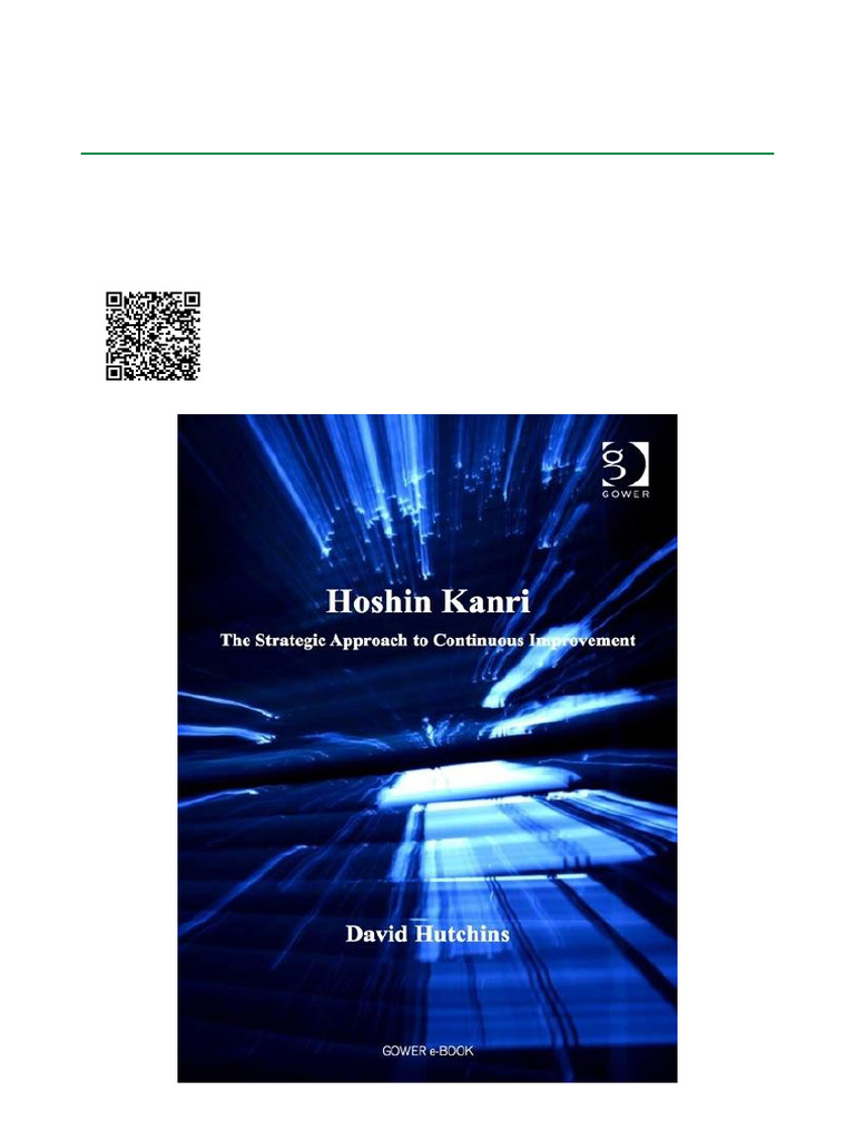 Hoshin Kanri The Strategic Approach to Continuous Improvement ISBN ...
