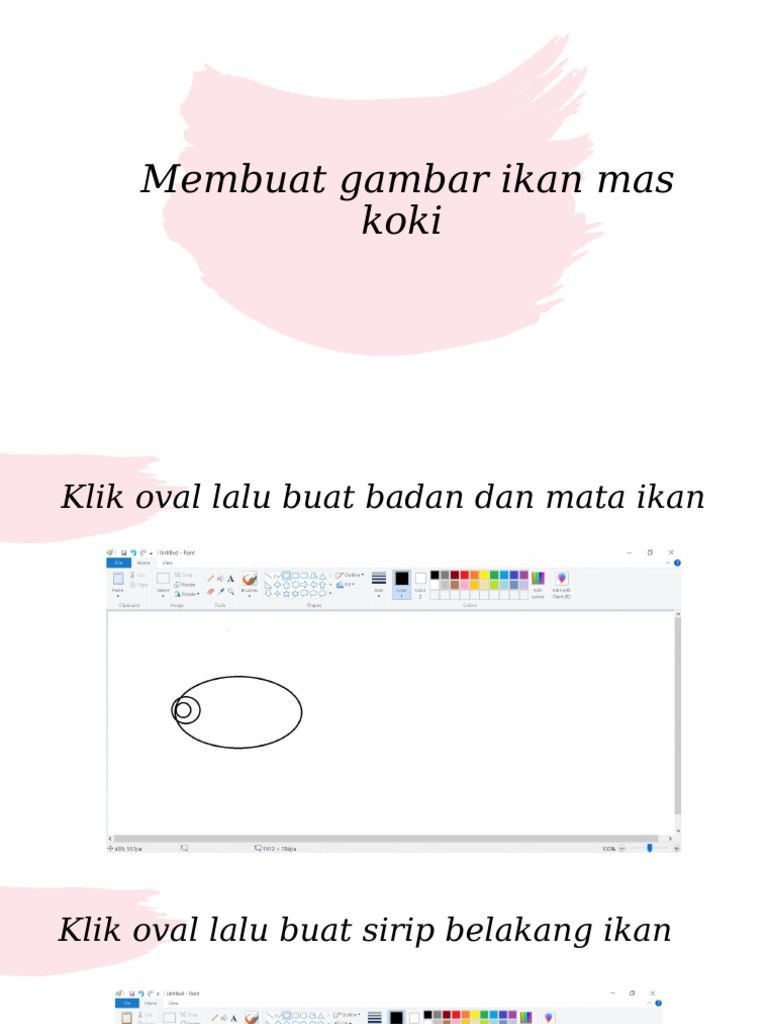 Membuat Gambar Ikan Mas Koki | PDF