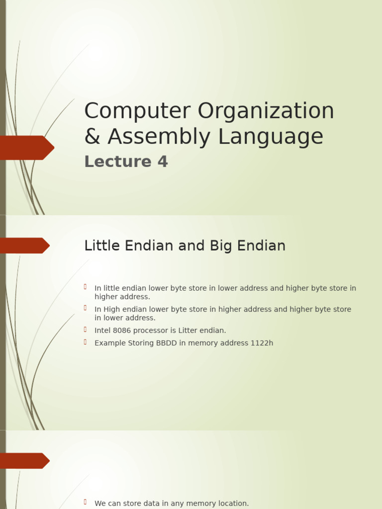 Lecture 4 COAL | PDF