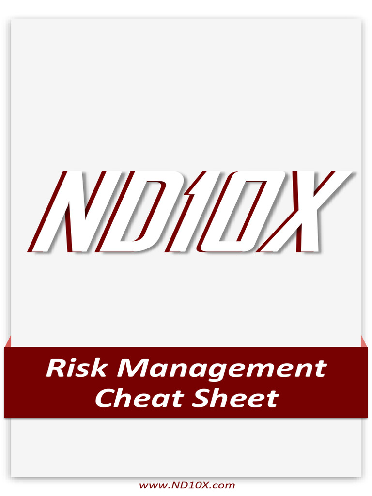 Risk Cheat Sheet | PDF