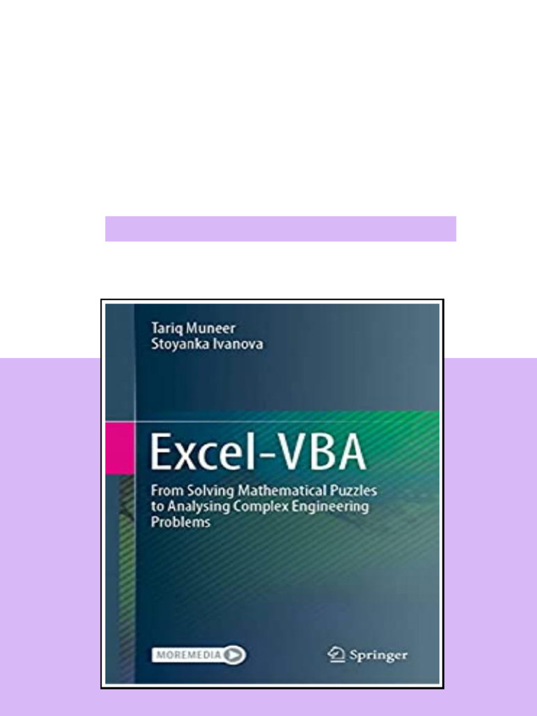 (Ebook) Excel-VBA From Solving Mathematical Puzzles to Analysing Complex Engineering Problems by ...