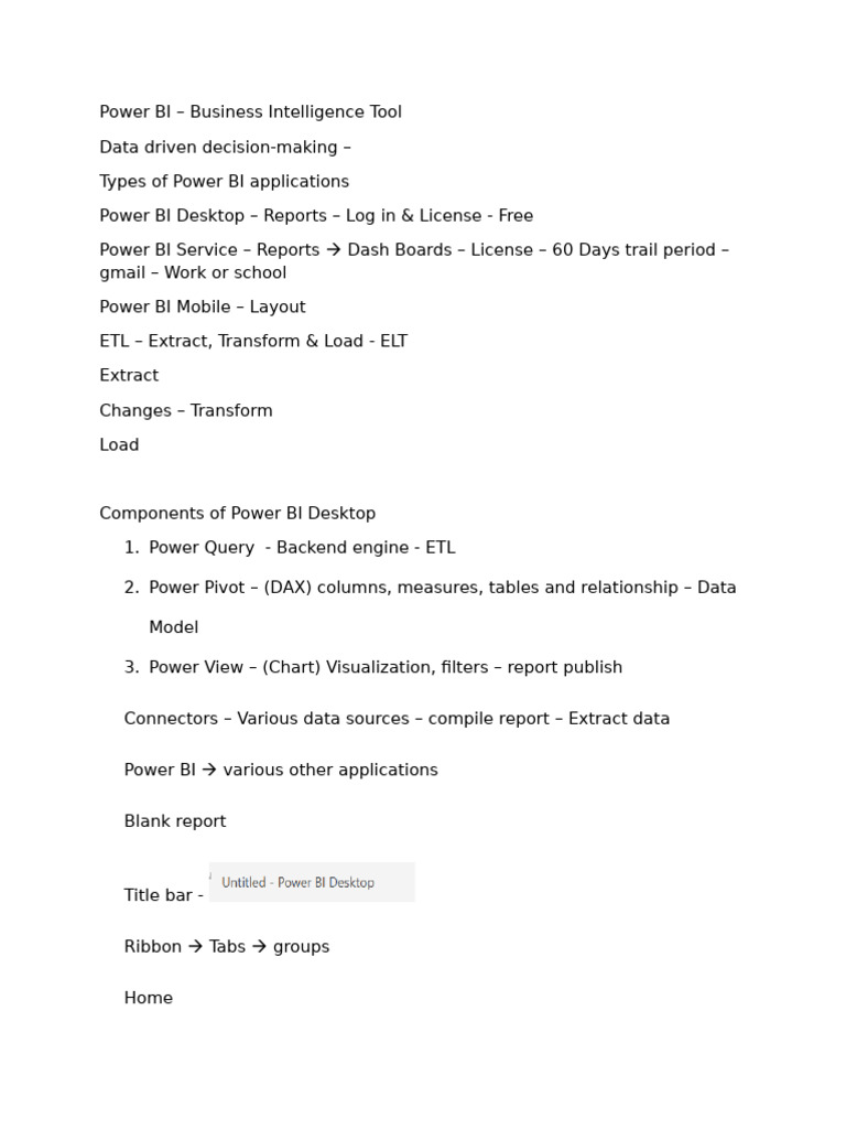 Power BI Overview: Features & Functions | PDF | Information Science ...