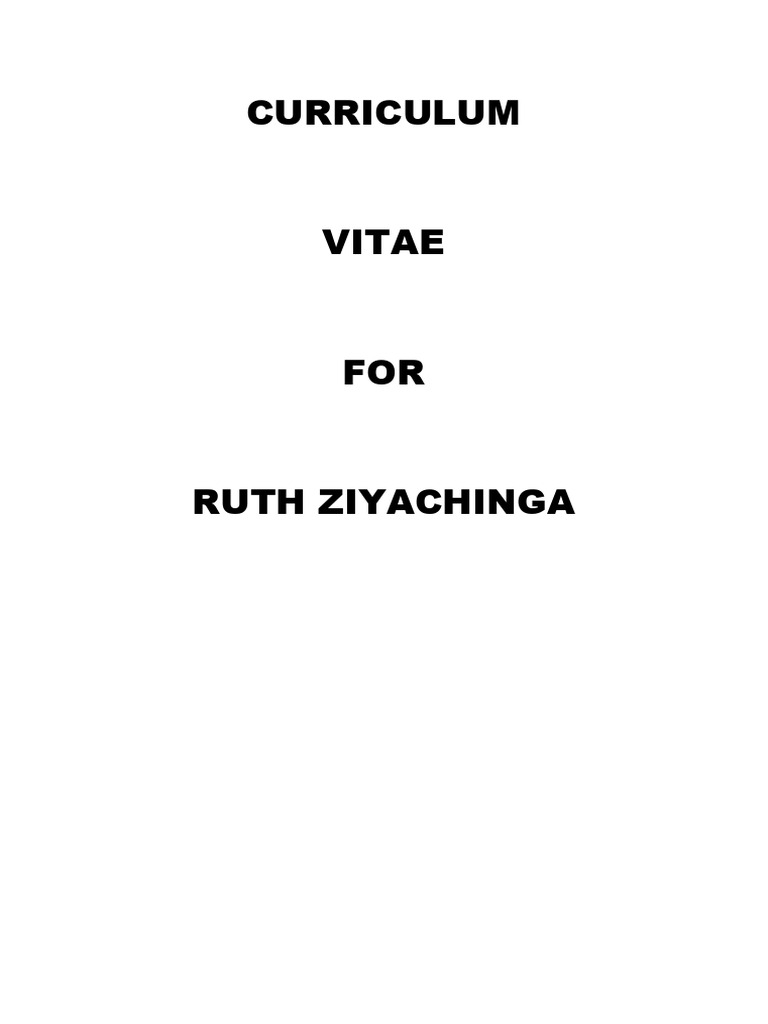 RUTH CV | PDF