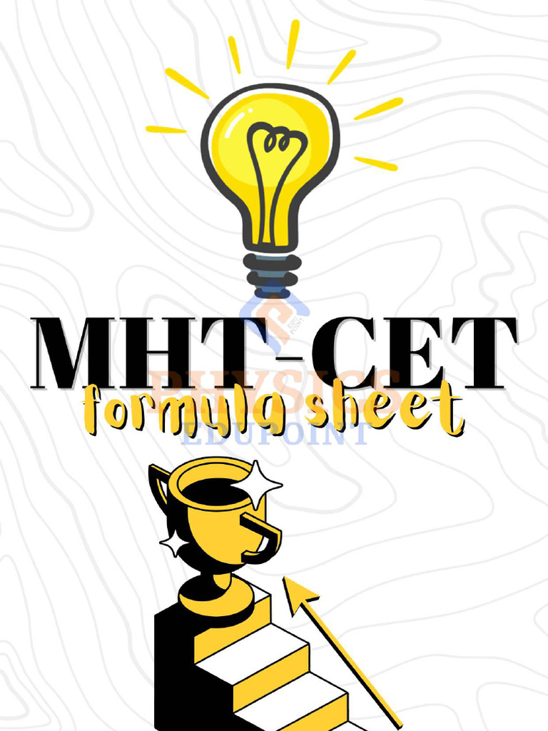 MHT-CET Formula Revision Sheet ??? | PDF