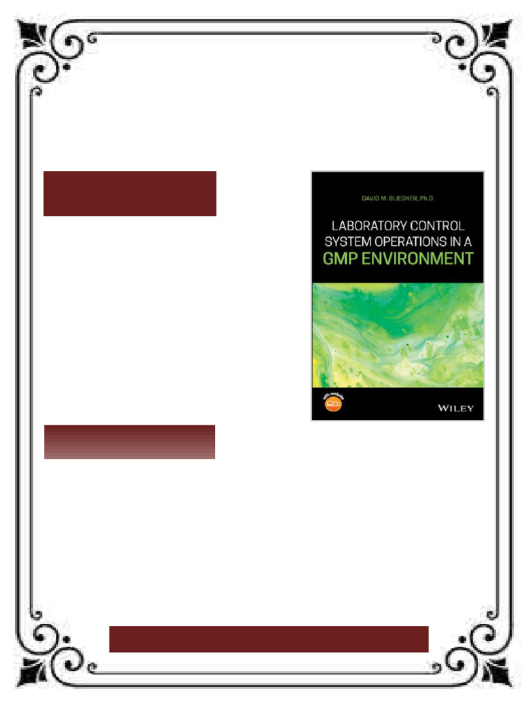Laboratory Control System Operations in a GMP Environment 1st Edition ...