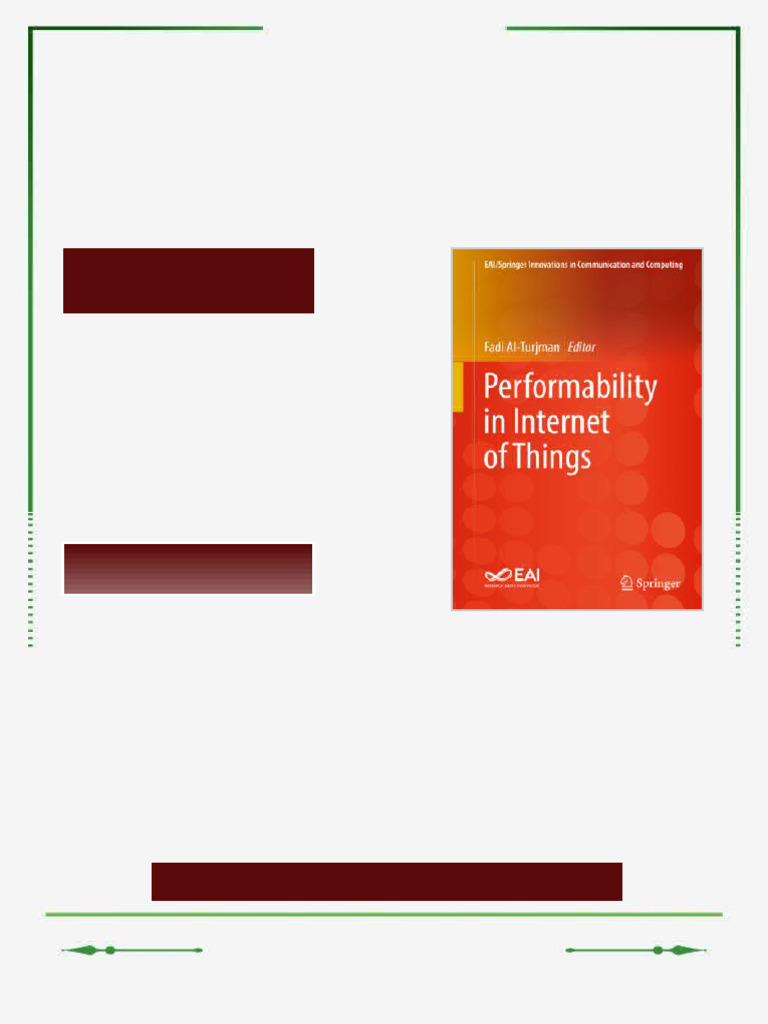Performability in Internet of Things Fadi Al-Turjman (Ed) eBook 4K pdf ...