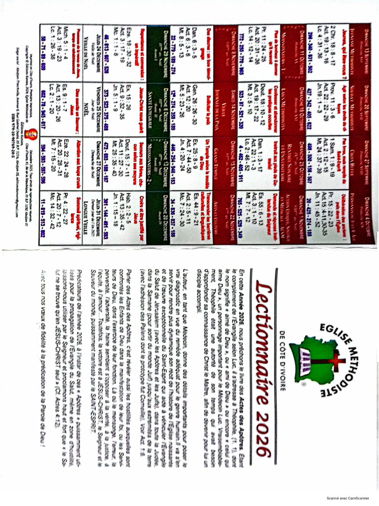 Lectionnaire 2026 | PDF