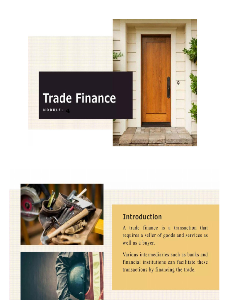 Module 03 Trade Finance | PDF | Banks | Trade