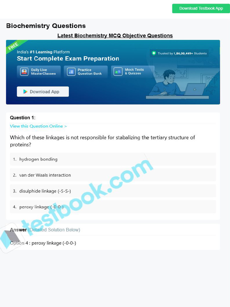 mcq-on-biochemistry | PDF