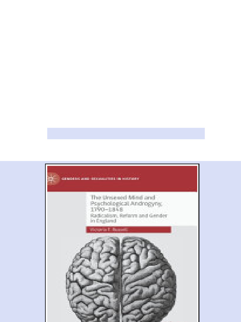 (Ebook) The Unsexed Mind and Psychological Androgyny, 1790-1848 ...