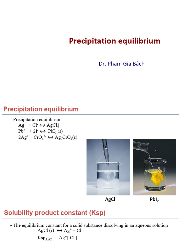 6 Precipitation Equilibrium Titration Pdf Solubility Titration
