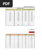 Cable Selection Chart For Motor | PDF | Force | Electronic Engineering