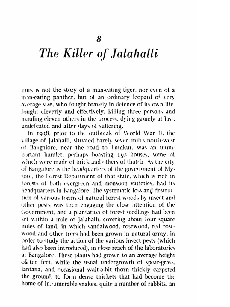 killer of jalahalli | PDF
