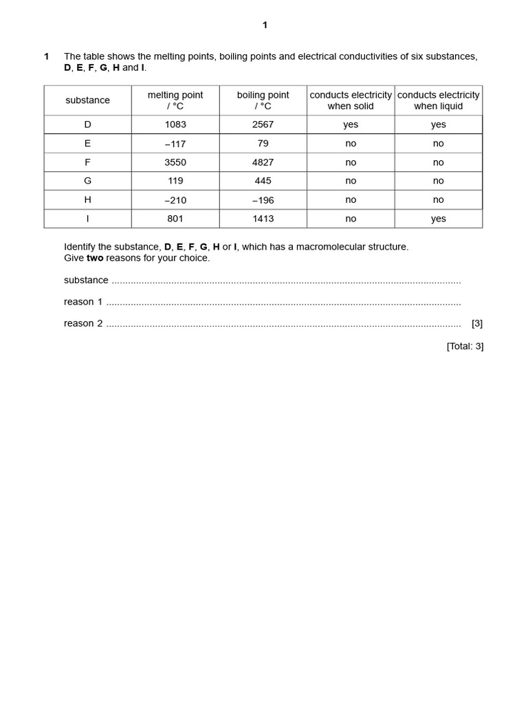CHEMISTRY FORM 4 DECEMBER HOLIDAY HOMEWORK | PDF | Chemical Bond | Nitrogen