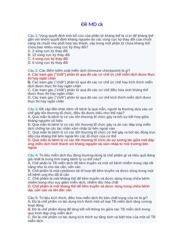 Đề MD CK (1) 2 | PDF