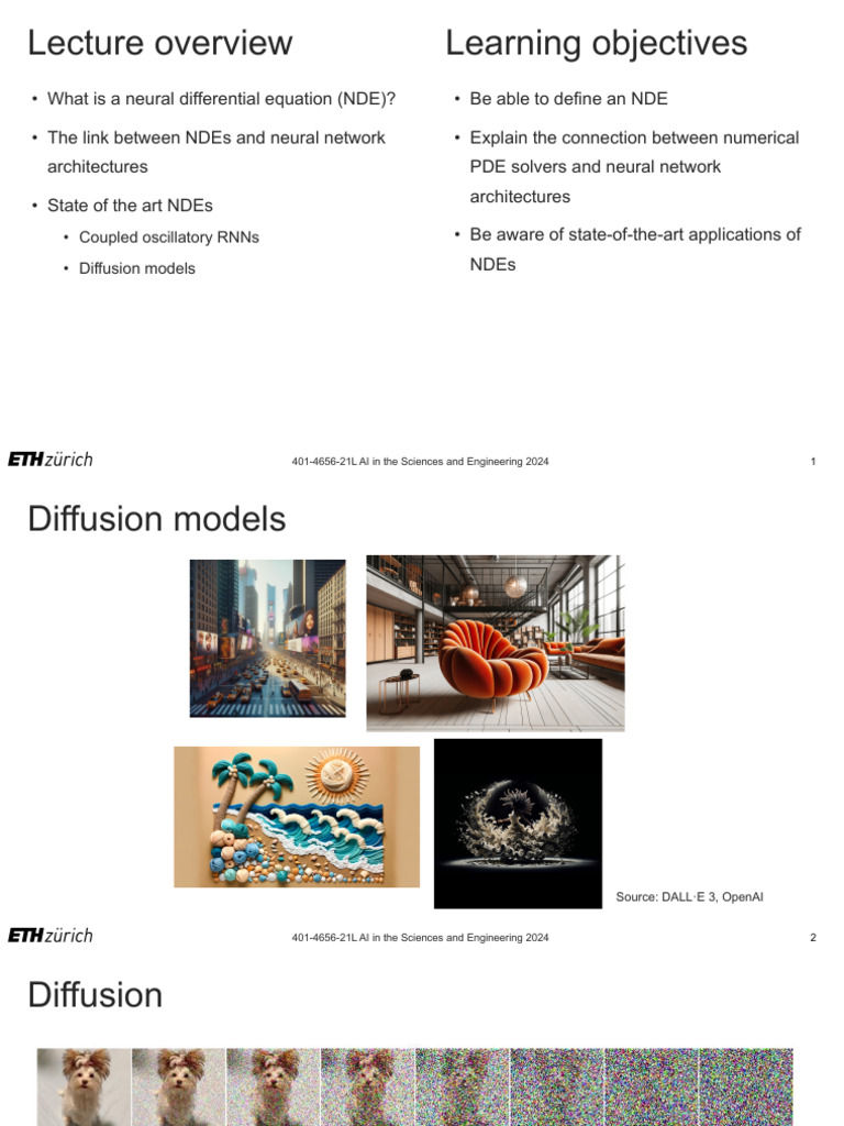 AISE24 22 Introduction to Diffusion Models | PDF | Stochastic ...