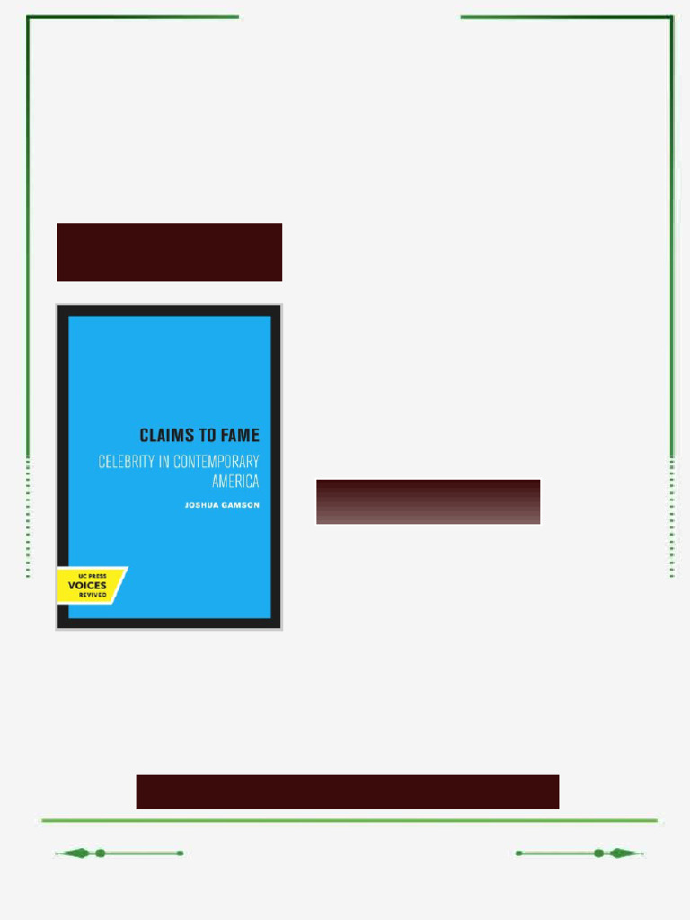 Claims to Fame Joshua Gamson ebook fully hyperlinked ebook | PDF | Zoology