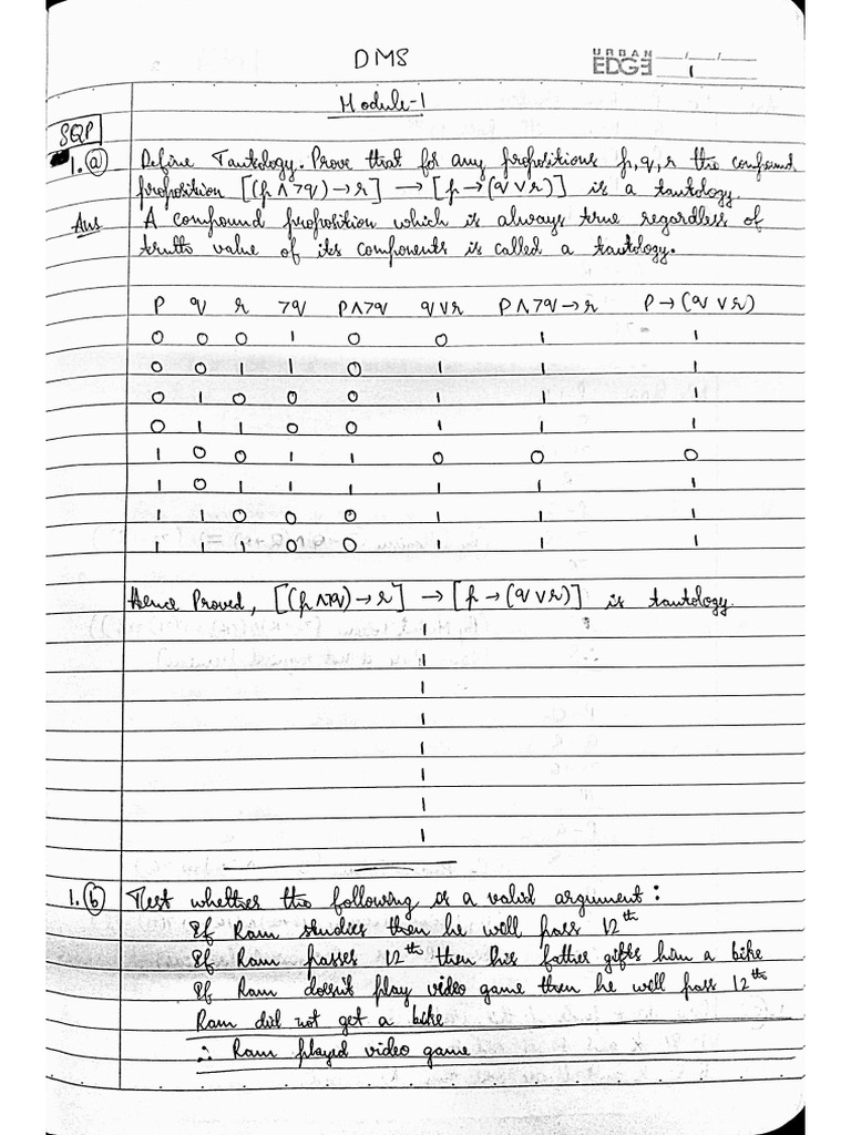 DMS Module 1-5 Solutions | PDF