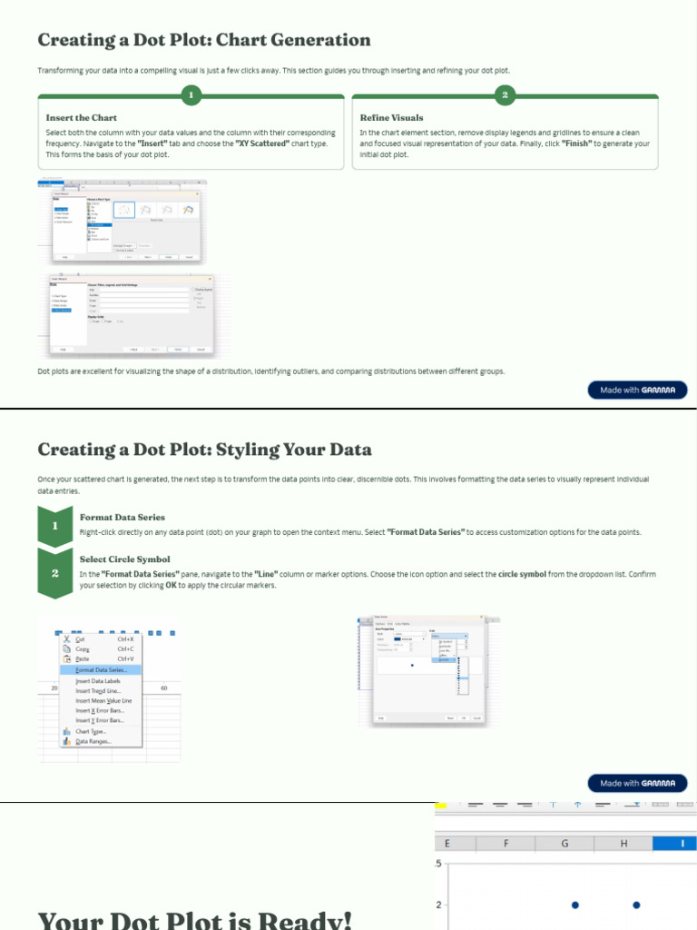 Creating a Dot Plot Chart Generation | PDF | Statistical Analysis ...