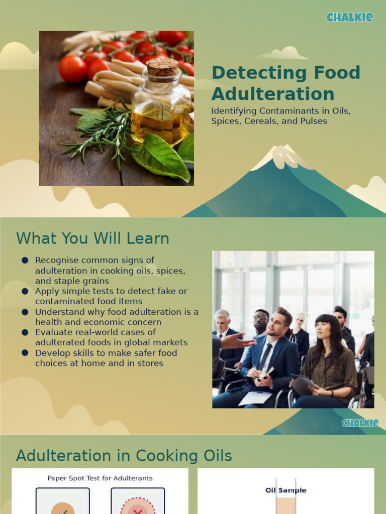 Detecting Food Adulteration Techniques | PDF | Food Safety | Acid