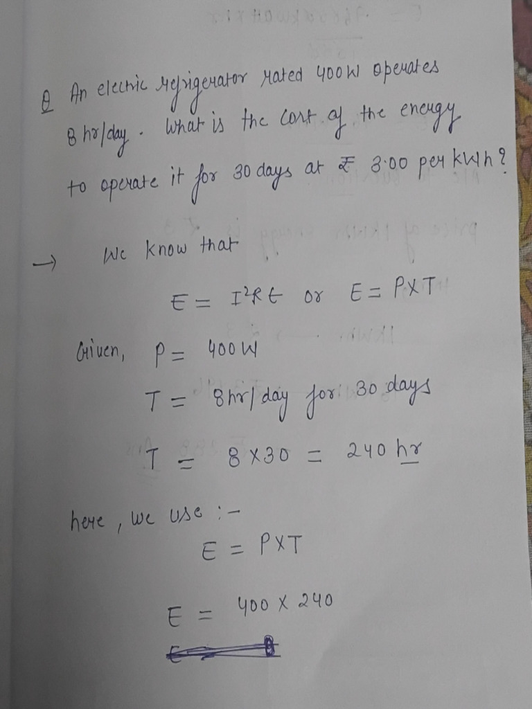 Energy Consumption Calculation Guide | PDF