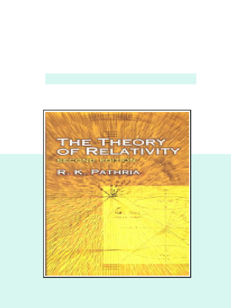 (Ebook) Theory Of Relativity by Pathria, R. K. ISBN 9780486428192 ...