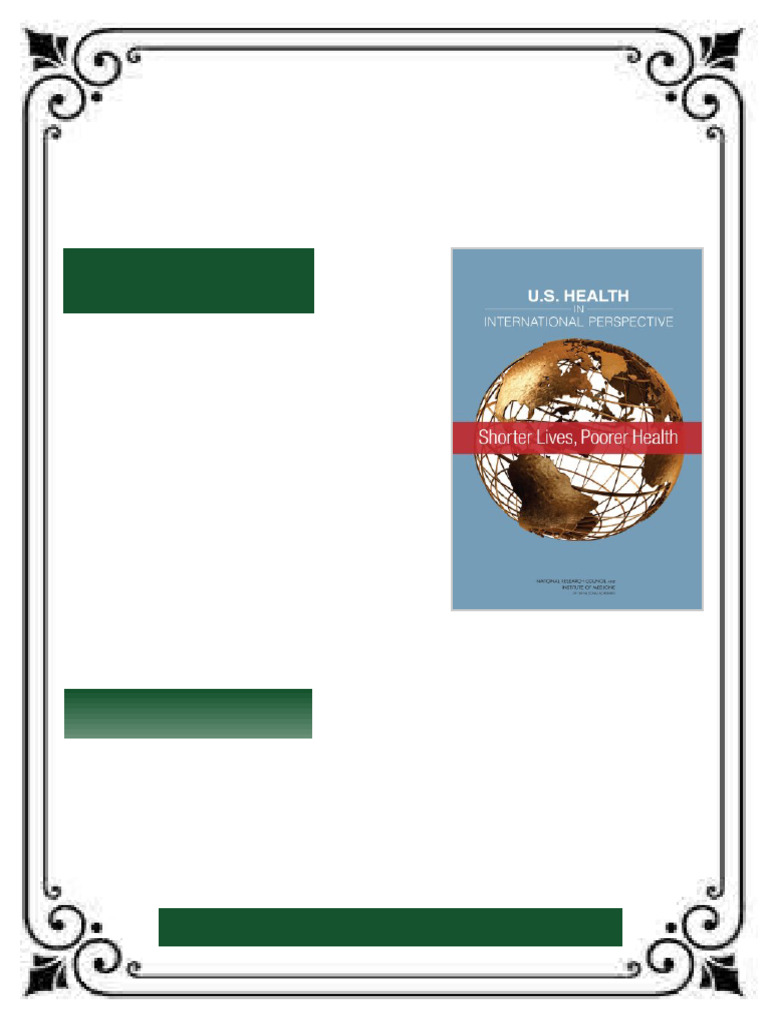 U S Health in International Perspective Shorter Lives Poorer Health 1st ...