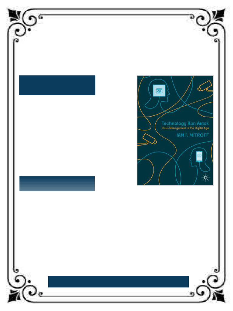 Technology Run Amok: Crisis Management in the Digital Age Ian I ...